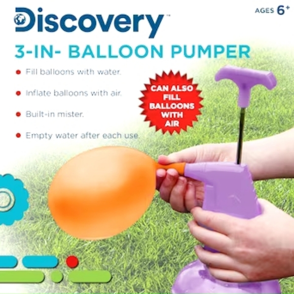 Discovery | Toys | New Discovery 3 In Water Balloon Water Pumper Set 25 ...
